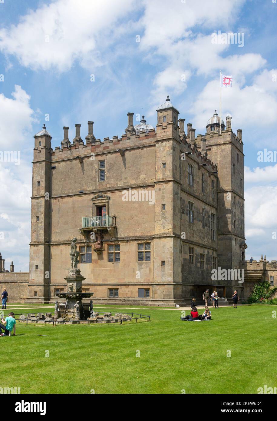17th century bolsover castle ruin ruins town centre derbyshire hi-res ...