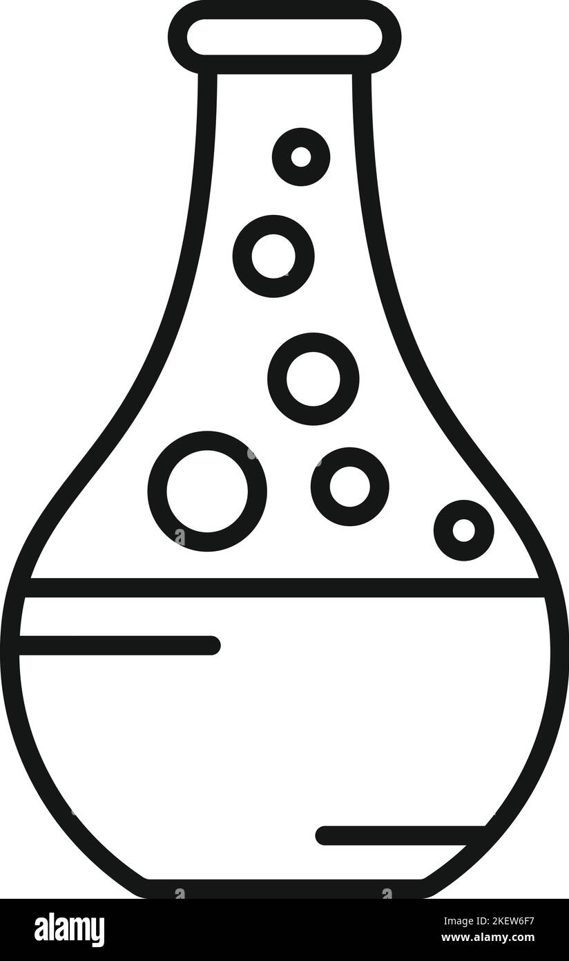 Chemical pot icon outline vector. Customer feedback. Review star Stock ...
