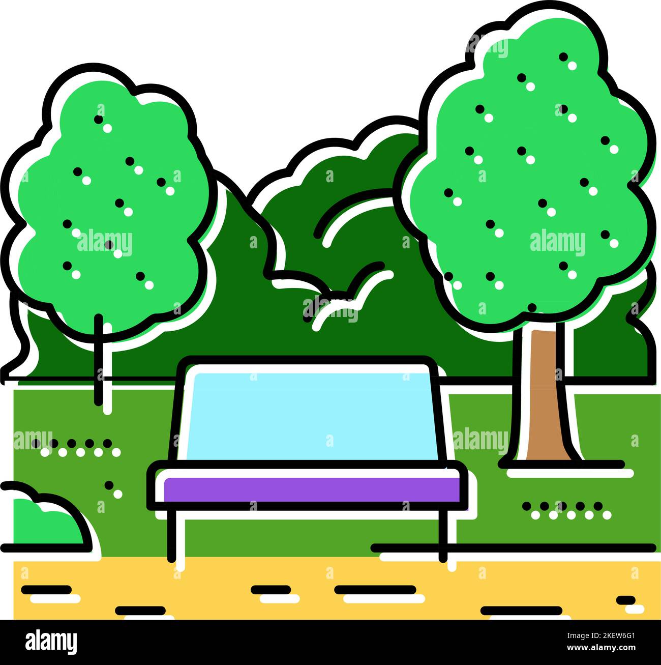 park spring color icon vector illustration Stock Vector Image & Art - Alamy