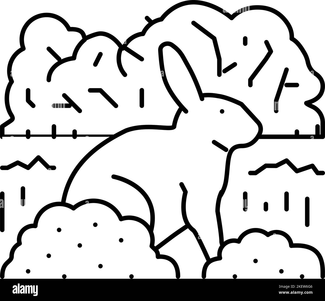 easter spring line icon vector illustration Stock Vector Image & Art ...