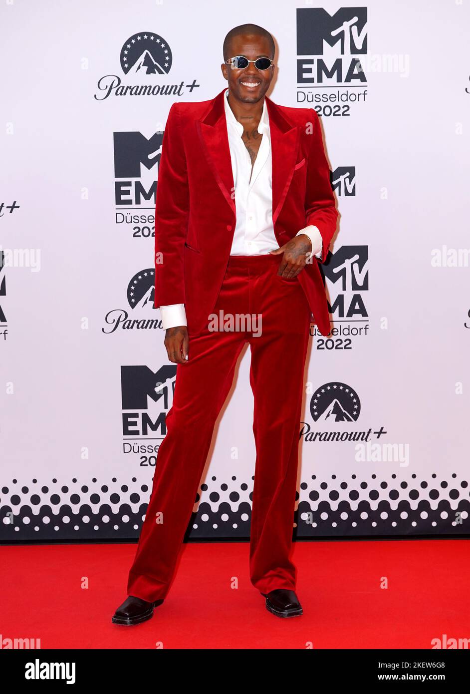Vas J Morgan attending the MTV Europe Music Awards 2022 held at the PSD ...