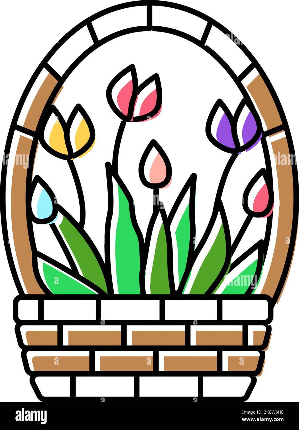 flora spring color icon vector illustration Stock Vector Image & Art ...
