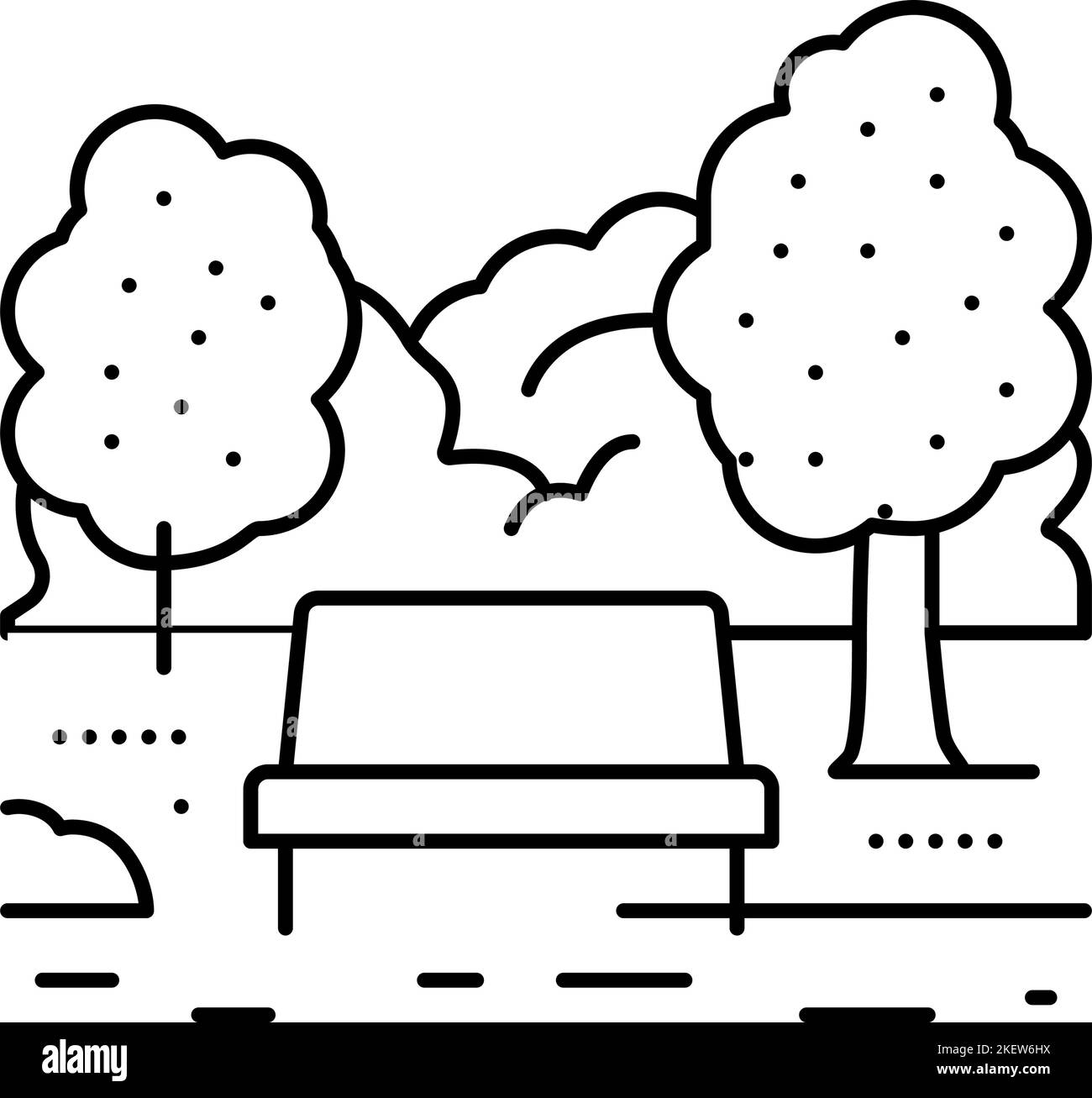 park spring line icon vector illustration Stock Vector Image & Art - Alamy