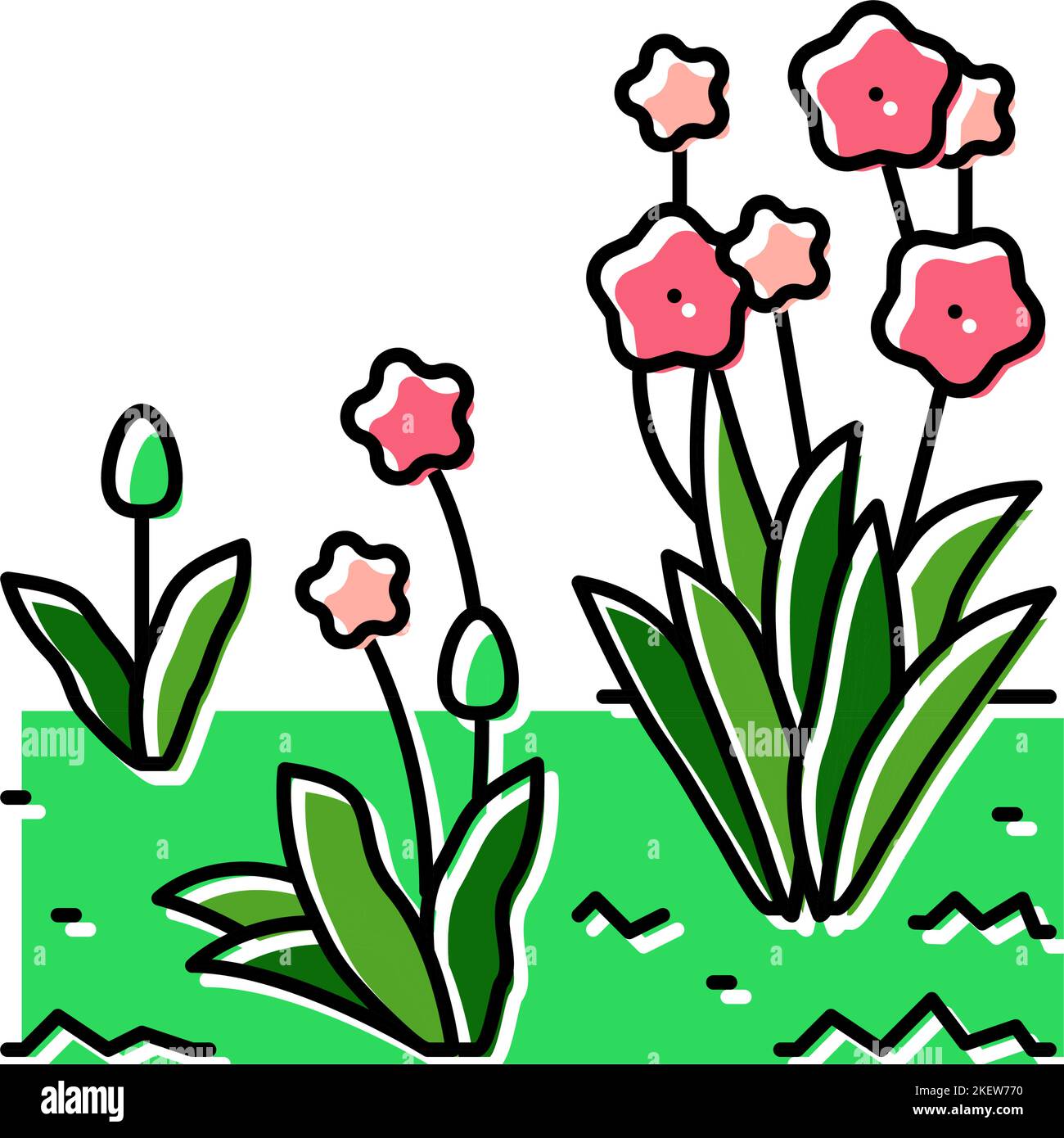 growth spring color icon vector illustration Stock Vector Image & Art ...