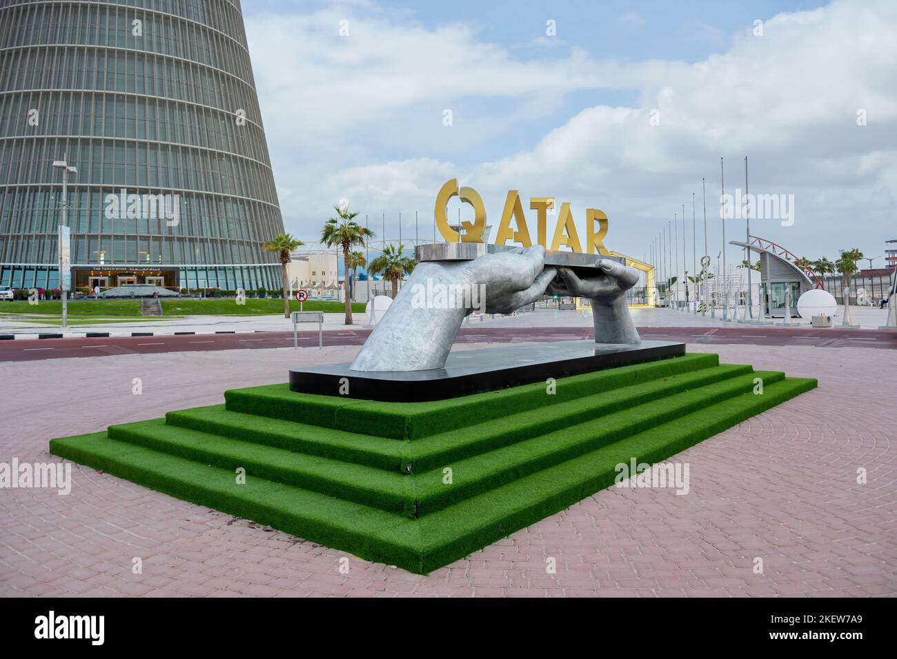 Aspire Tower, nicknamed Torch Doha, located in the Aspire Zone complex ...