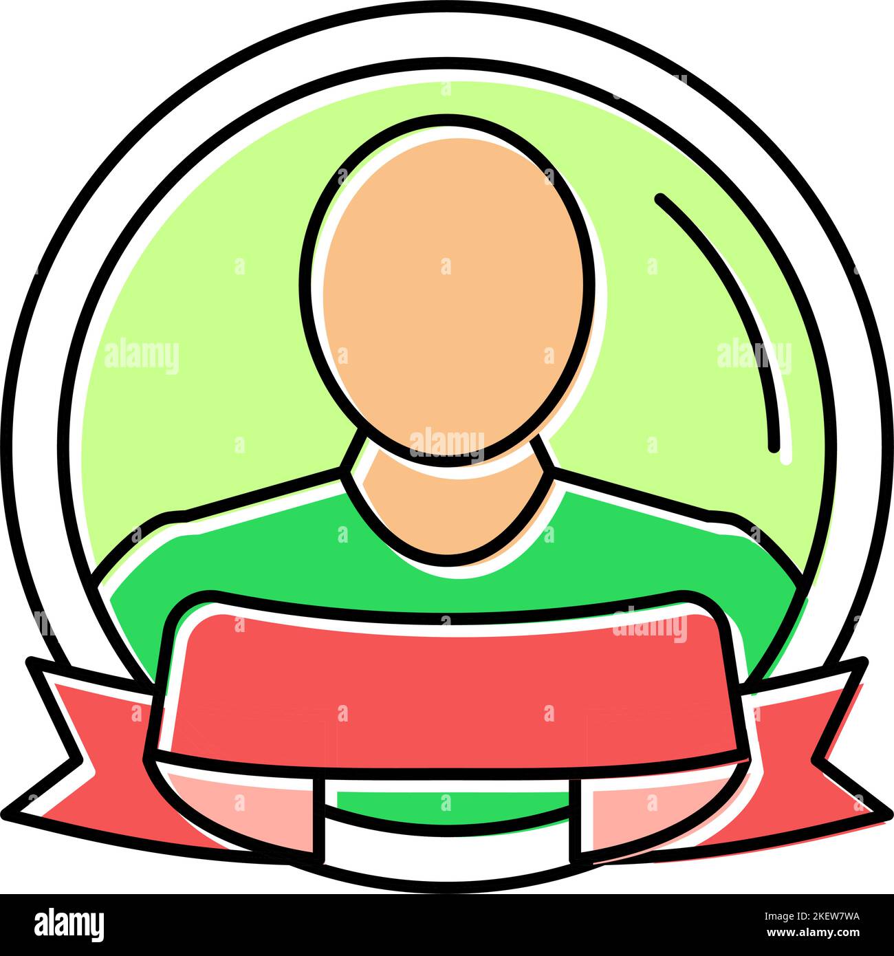 member registration color icon vector illustration Stock Vector Image ...