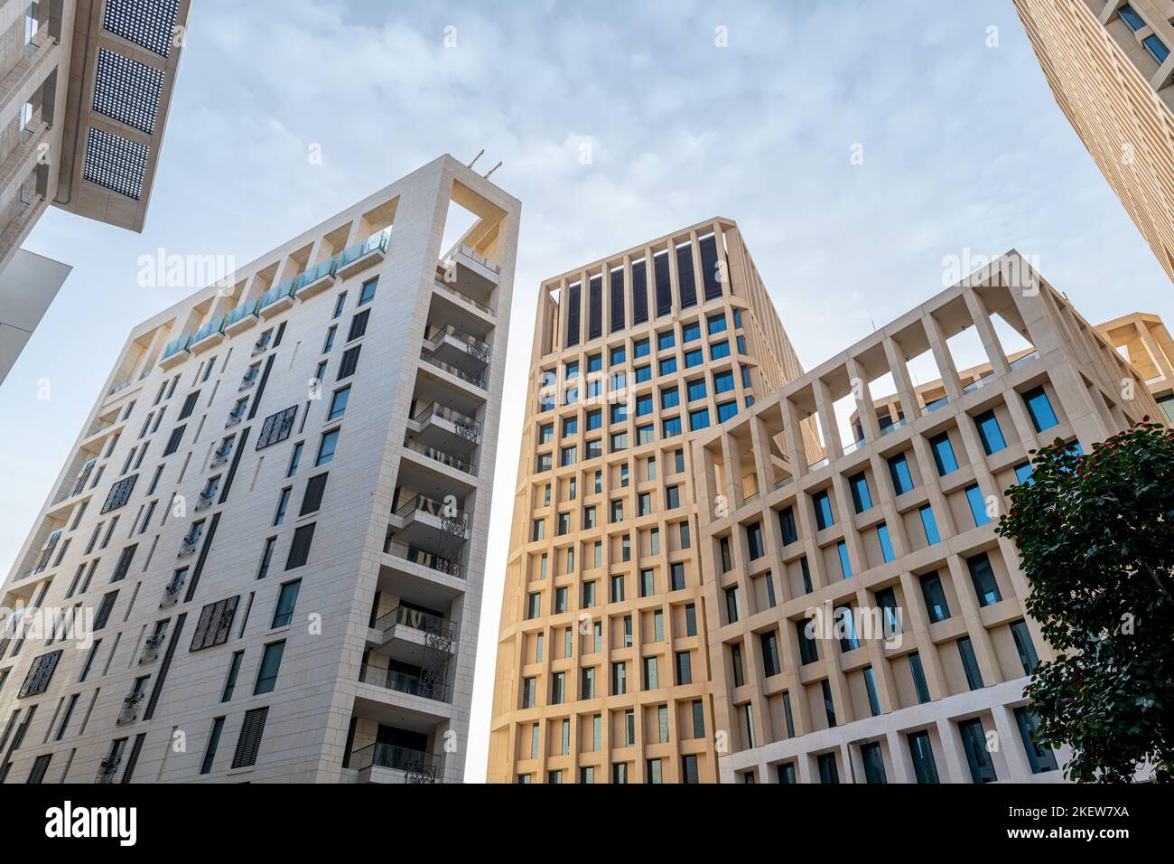 Building Architecture of Mushreib Downtown Stock Photo - Alamy