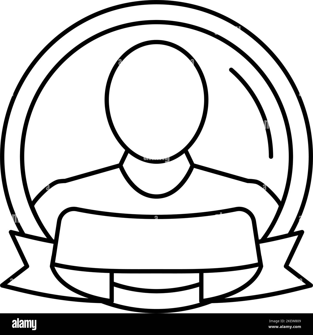 member registration line icon vector illustration Stock Vector Image ...