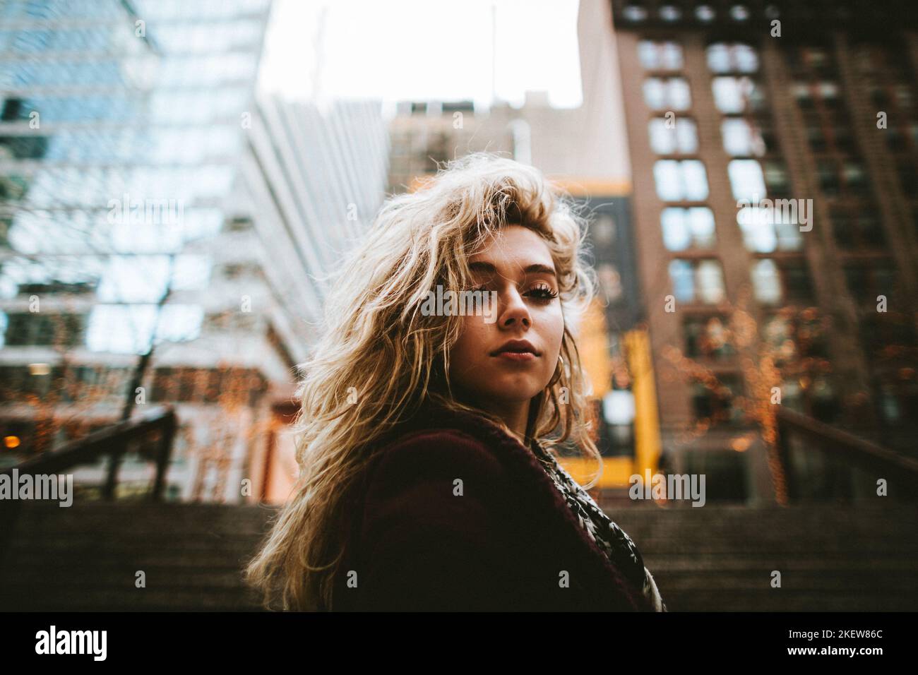 Pretty blonde female model hi-res stock photography and images - Alamy