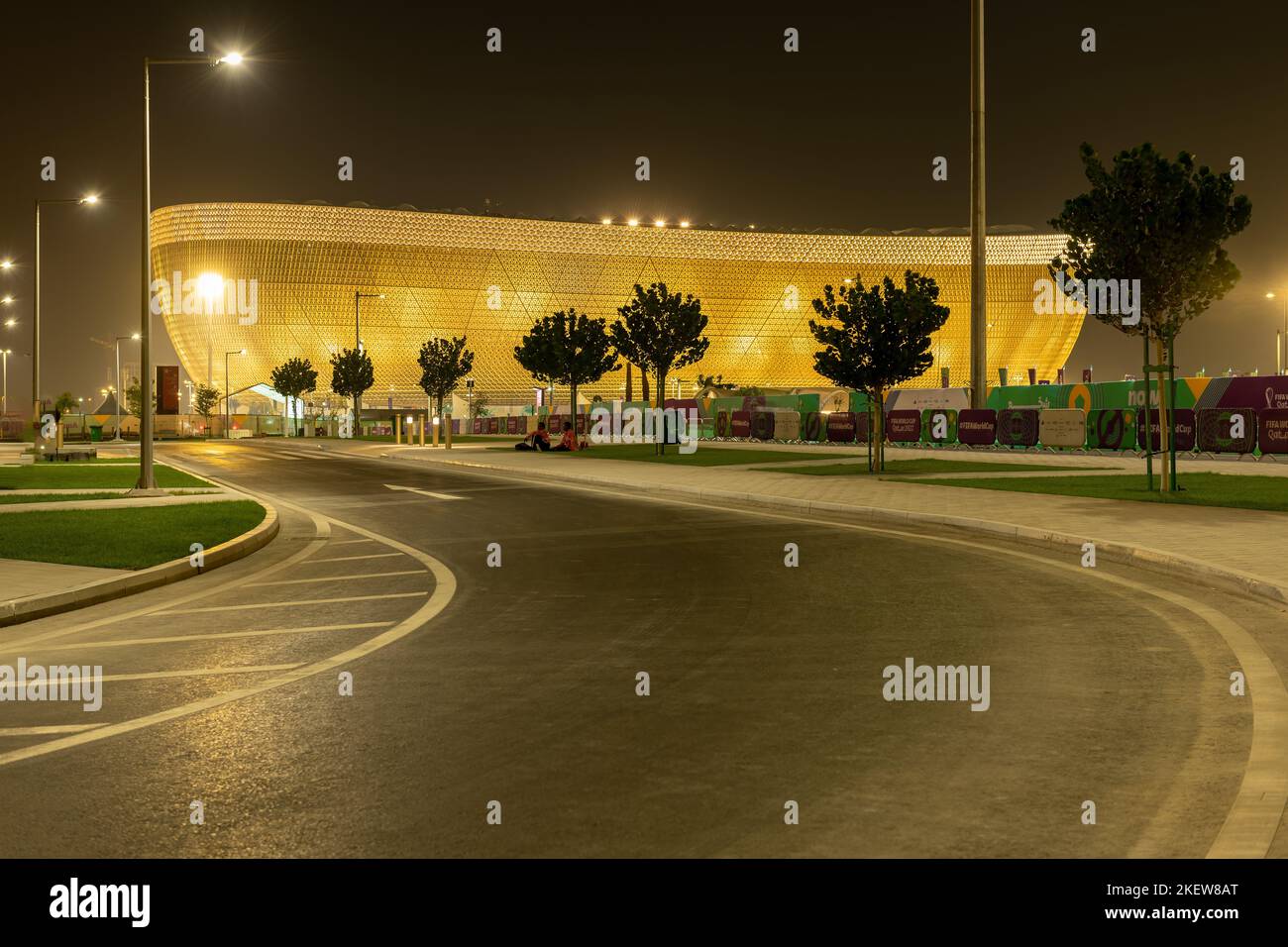 The 80,000-seats Lusail Stadium night view - It is here that the FIFA ...