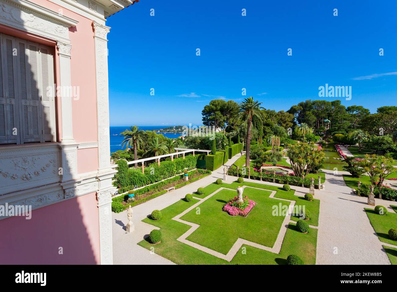 The Ephrussi de Rothschild Villa and Gardens Stock Photo - Alamy
