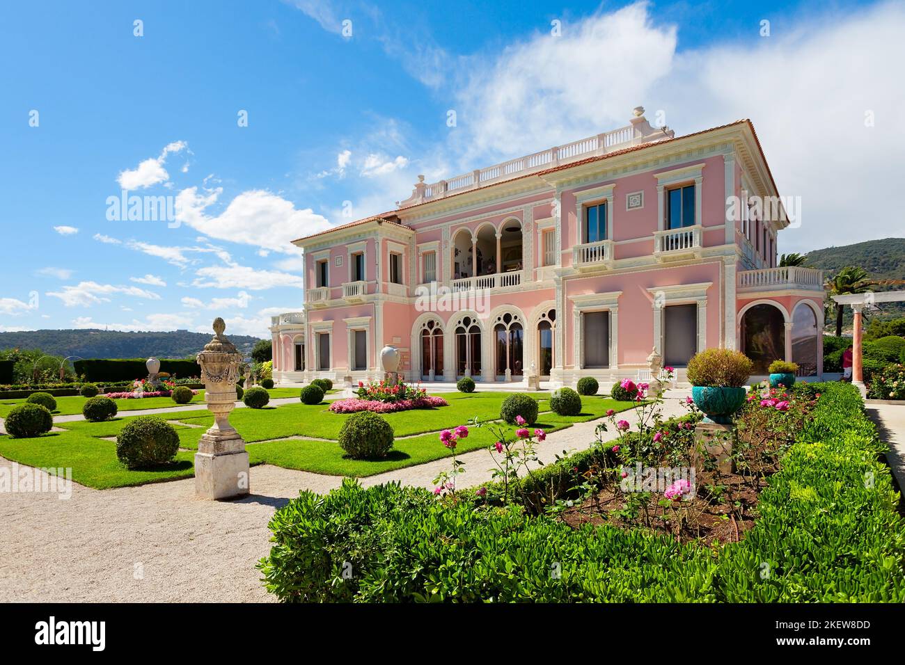 The Ephrussi de Rothschild Villa and Gardens Stock Photo - Alamy