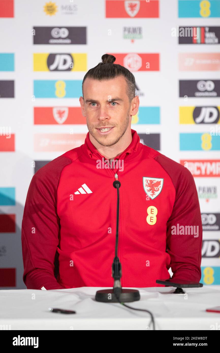 Hensol, Wales, UK. 14th Nov, 2022. Gareth Bale during a Wales national ...
