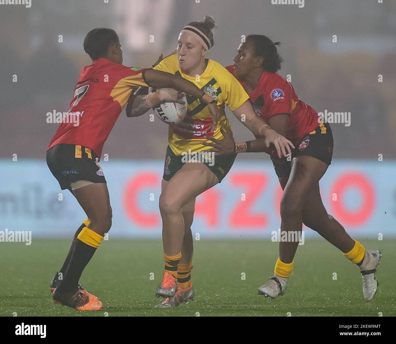 York, UK. 14th Nov, 2022. Therese Aiton #9 of Papua New Guinea Women ...