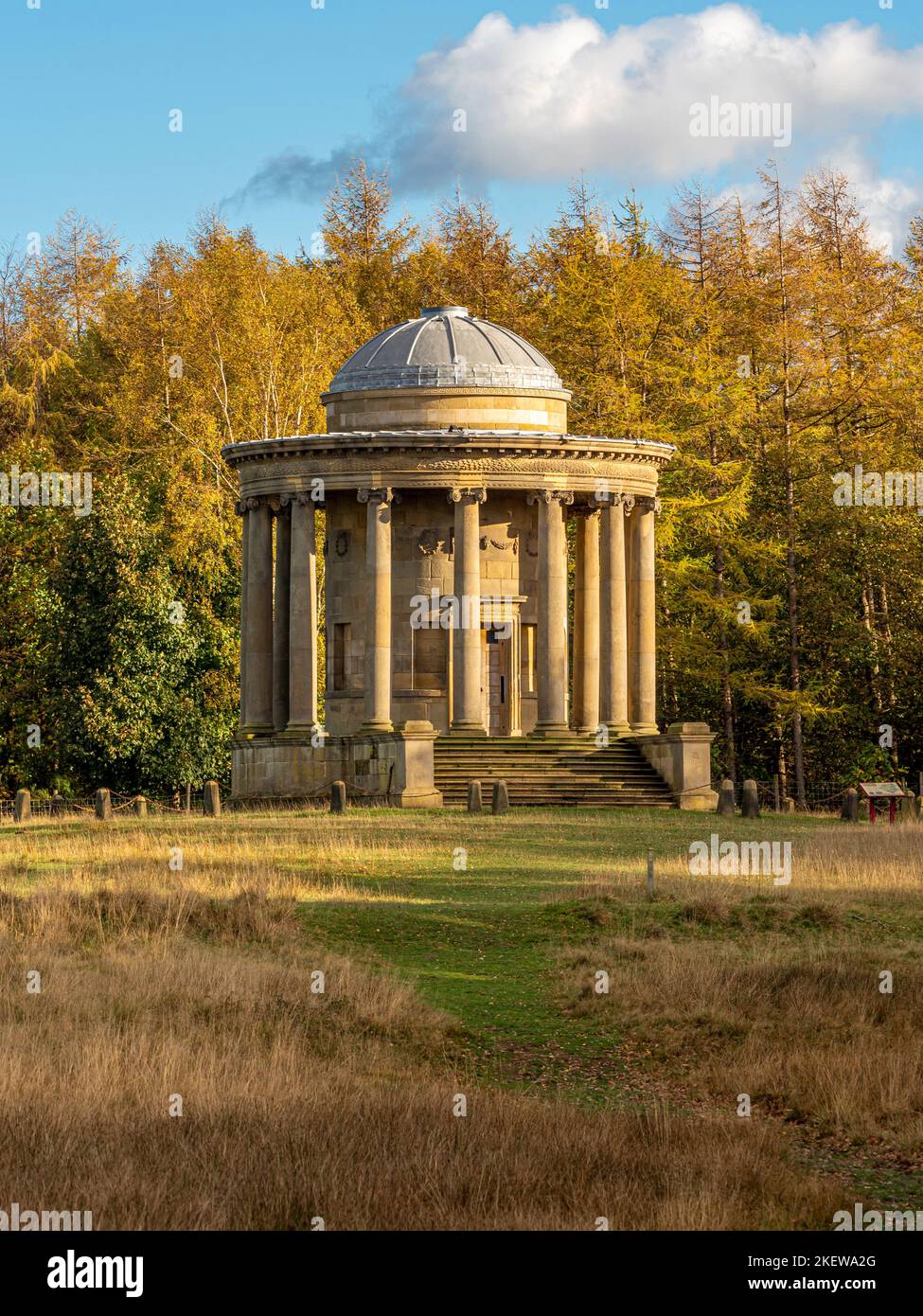 The Rotunda temple in the parkland of Wentworth Castle Gardens ...