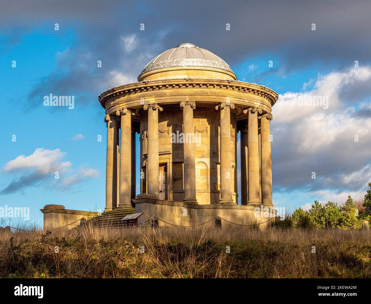 The Rotunda temple in the parkland of Wentworth Castle Gardens ...
