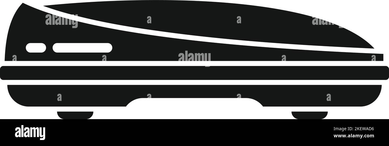 Car cargo box icon simple vector. Roof rack. Auto carrier Stock Vector ...
