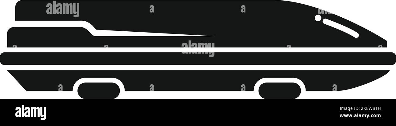 Car load box icon simple vector. Roof trunk. Travel cargo Stock Vector ...