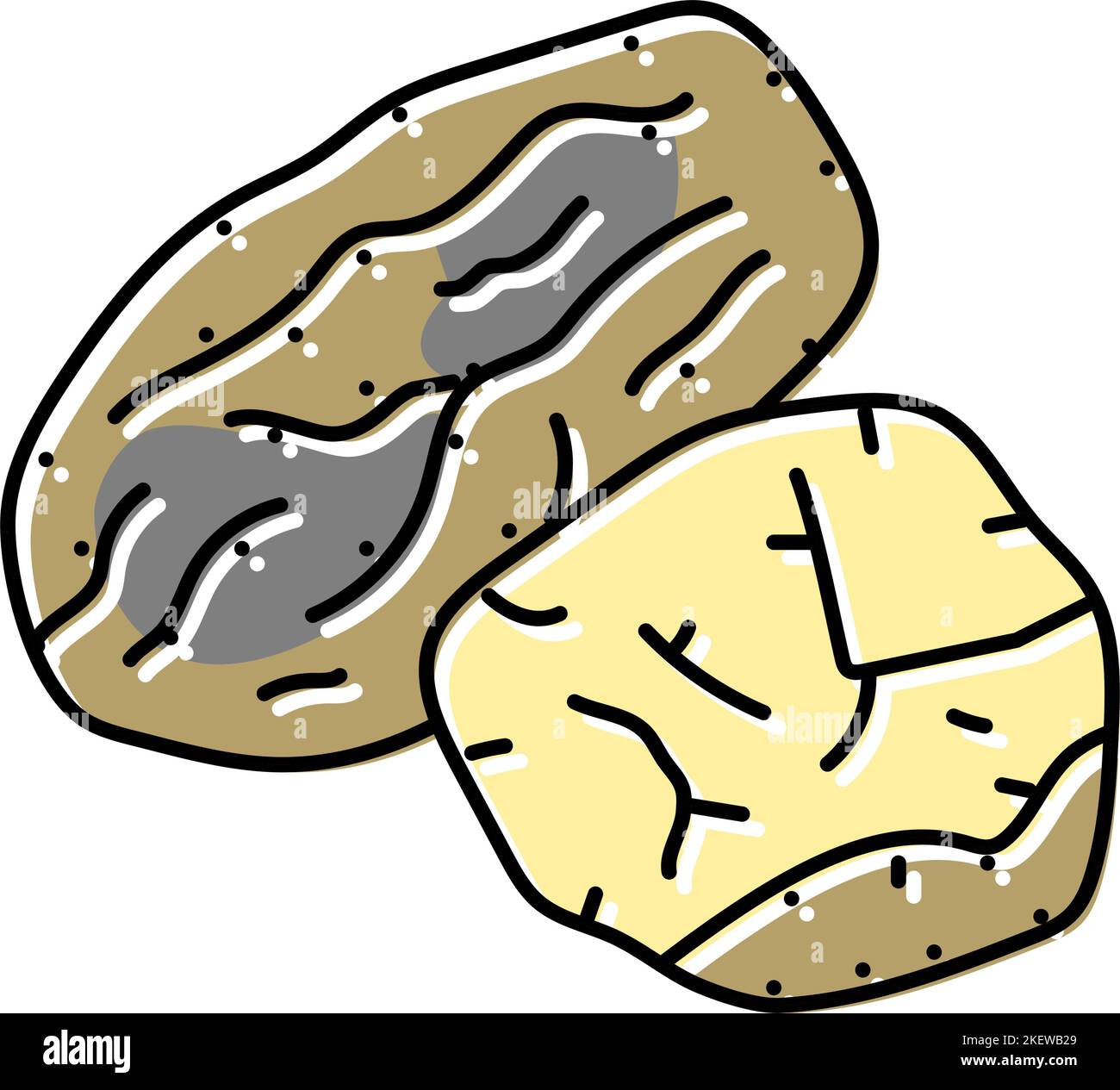 poria cocos mushroom color icon vector illustration Stock Vector Image ...