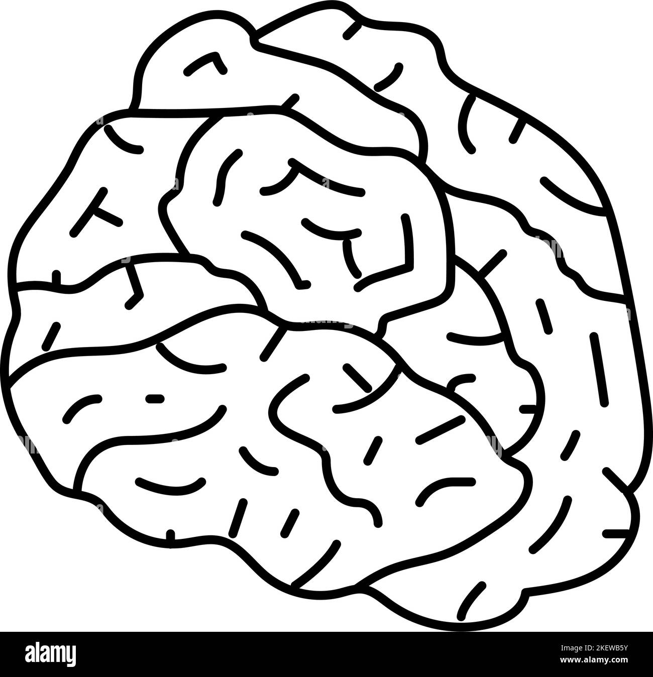 chaga mushroom line icon vector illustration Stock Vector Image & Art ...