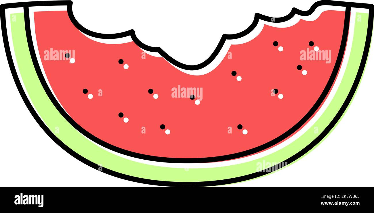 food watermelon color icon vector illustration Stock Vector Image & Art ...
