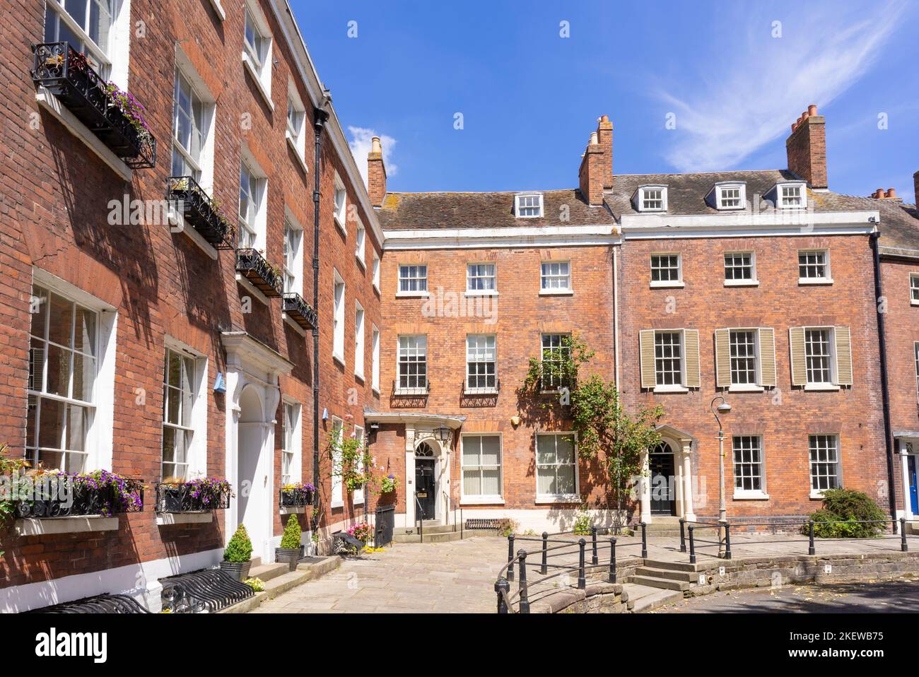 Worcester College Yard Worcester Georgian architecture Worcester ...