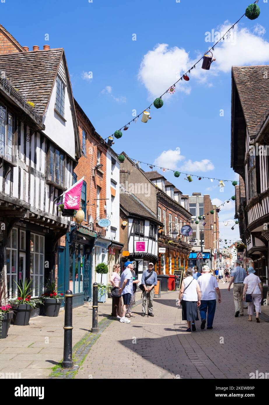 Worcester Friar street shops and businesses on the old Half timbered ...