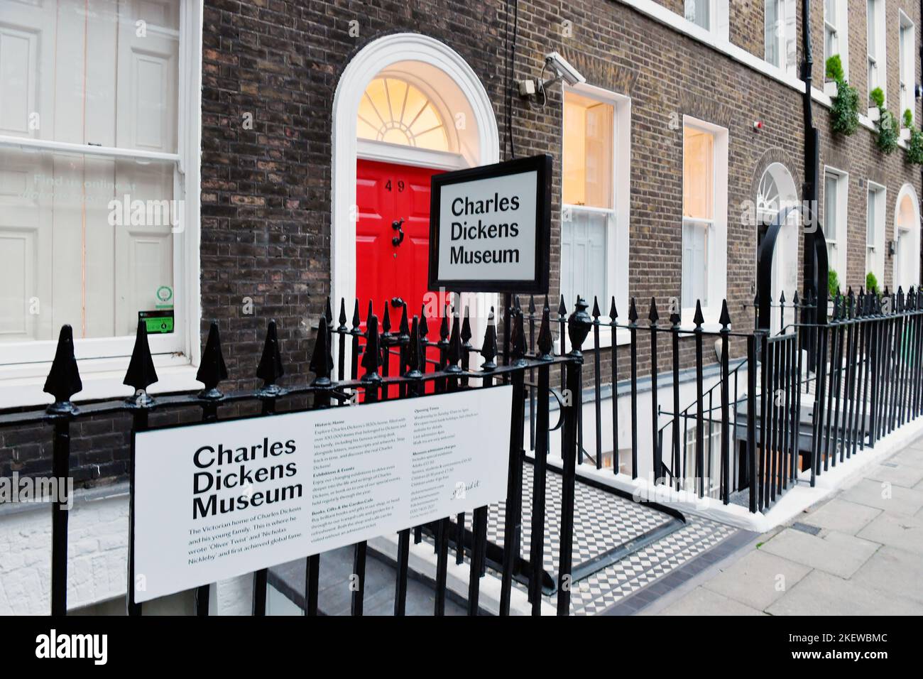 Charles Dickens Muséum - London - England Stock Photo - Alamy