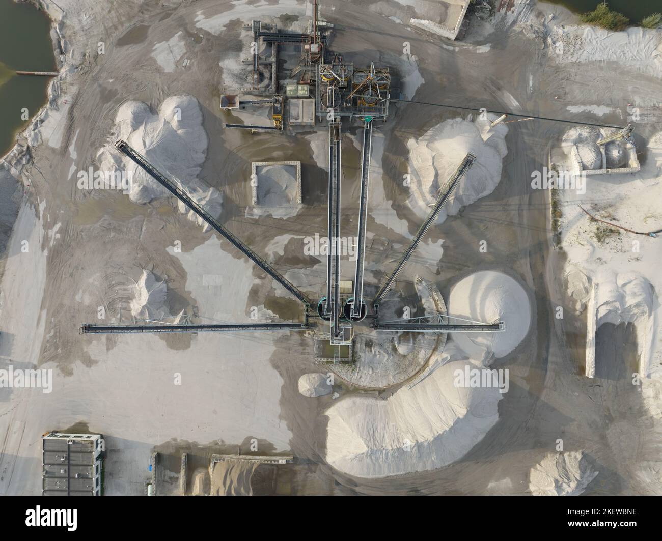 Zwolle, The Netherlands. Extracting sand for construction, suction ...