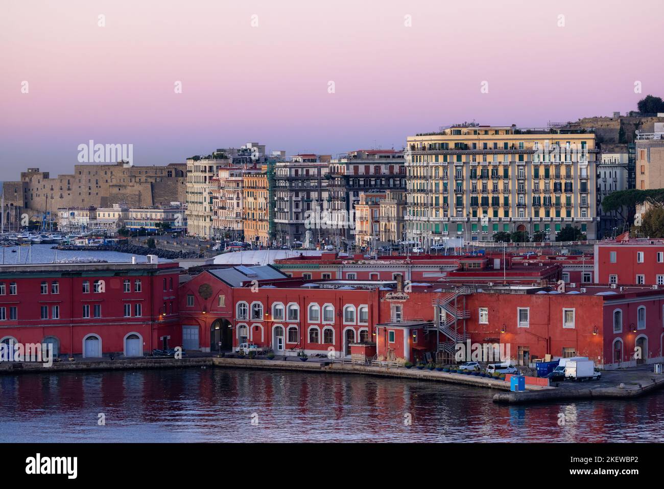 Port and Buildings in Historic Downtown City on Mediterranean Coast of ...