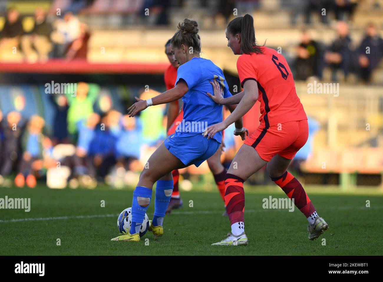 Rome, Italy, 14/11/2022, Asia Bragonzi of Italy WU23 and Mia Ross of ...