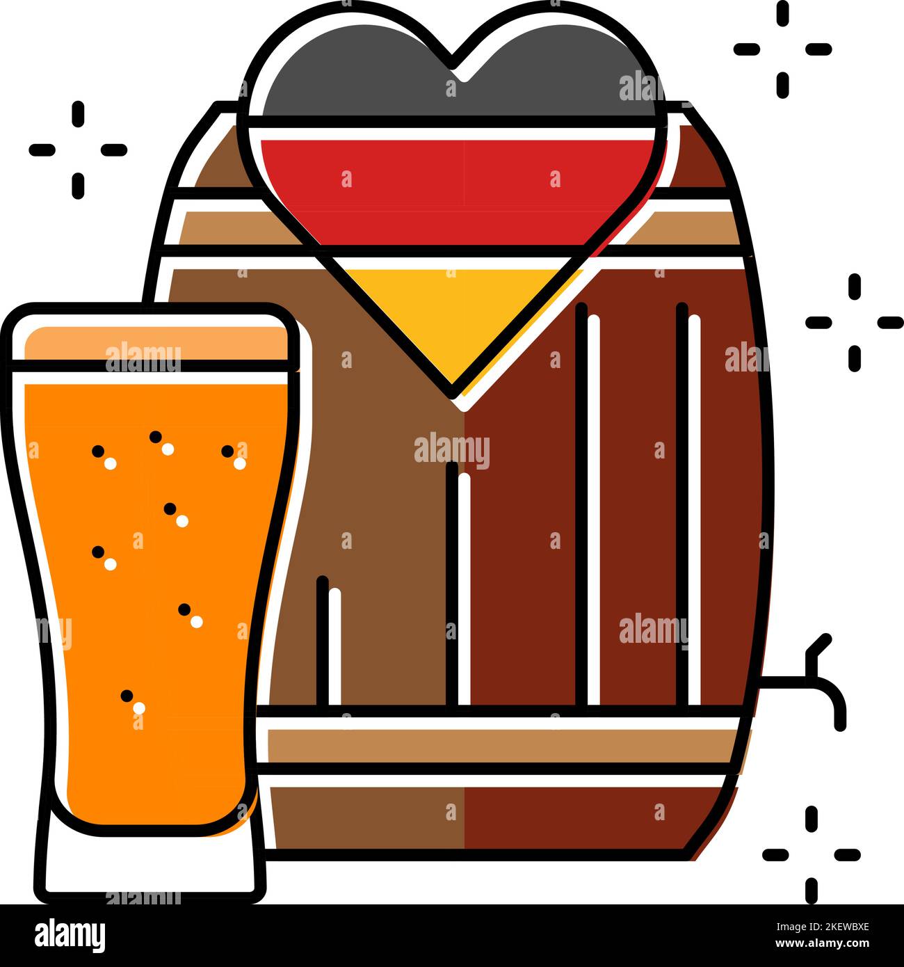 oktoberfest autumn color icon vector illustration Stock Vector Image ...