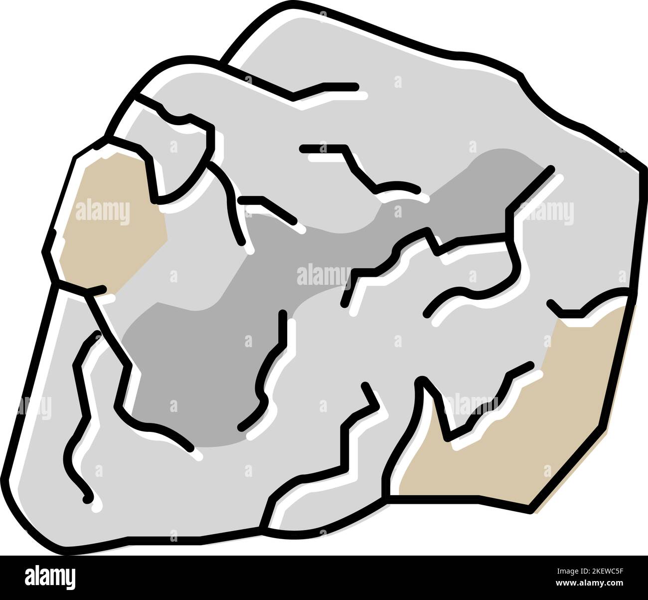 marble stone rock color icon vector illustration Stock Vector Image ...