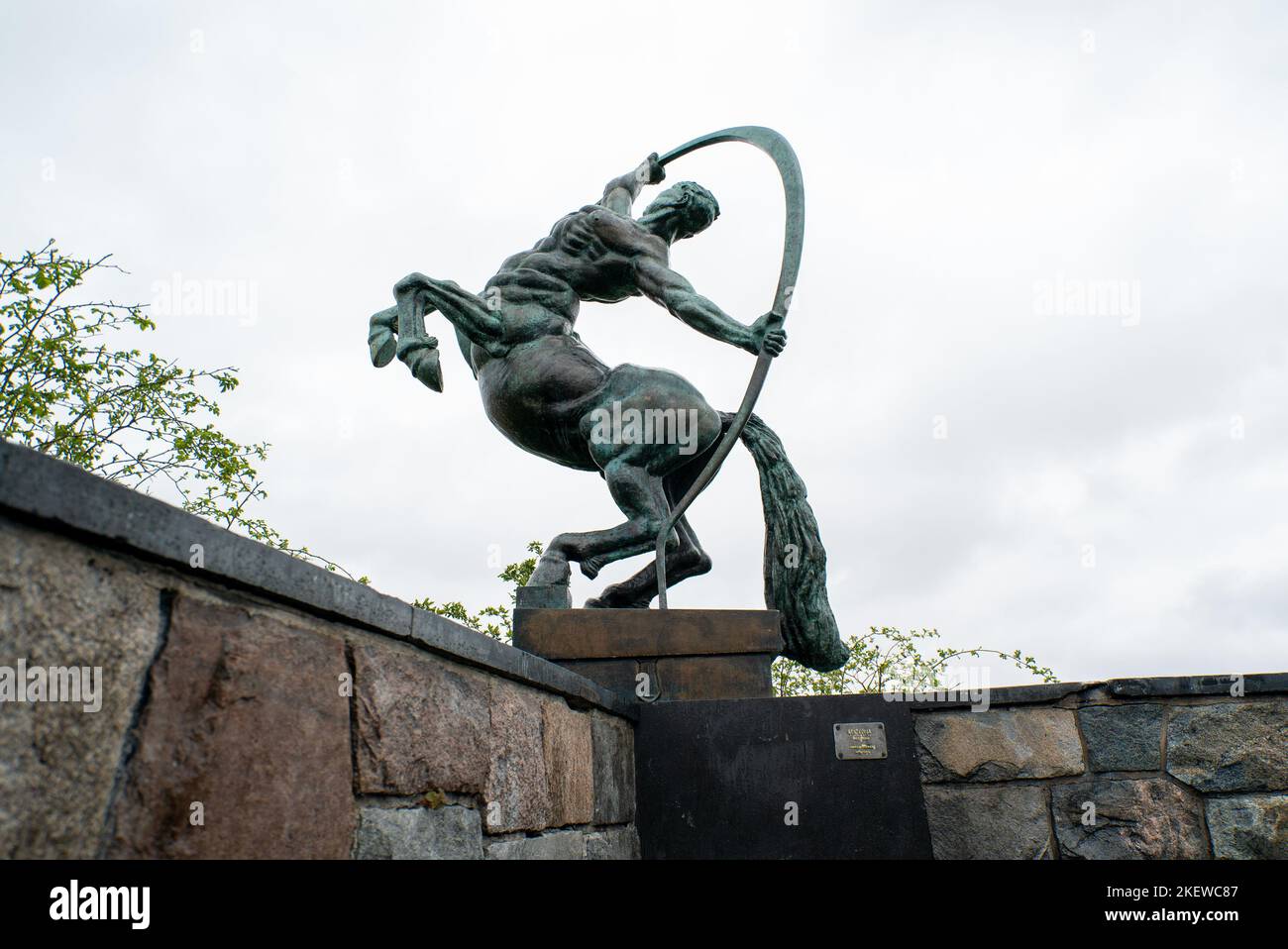 Centaur (Kentauren) 1939 bronze sculpture, Observatorielunden, Vasastan ...