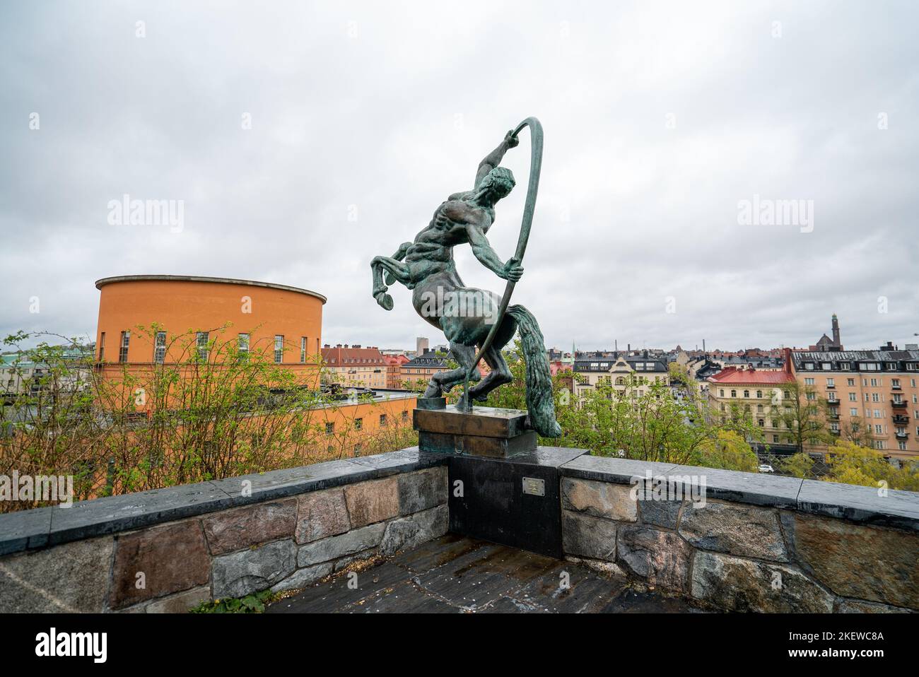 Centaur (Kentauren) 1939 bronze sculpture, Observatorielunden, Vasastan ...