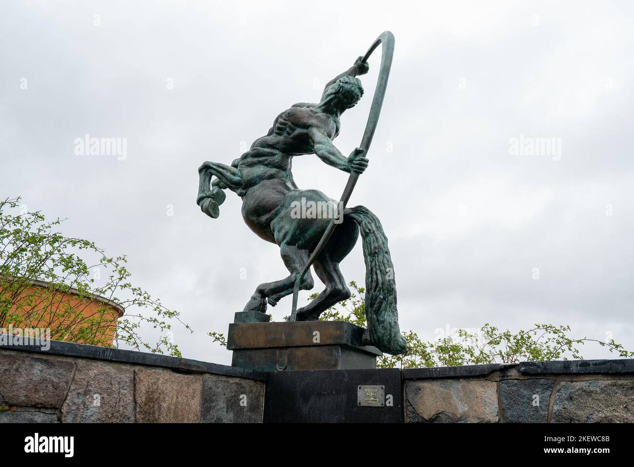 Centaur (Kentauren) 1939 bronze sculpture, Observatorielunden, Vasastan ...