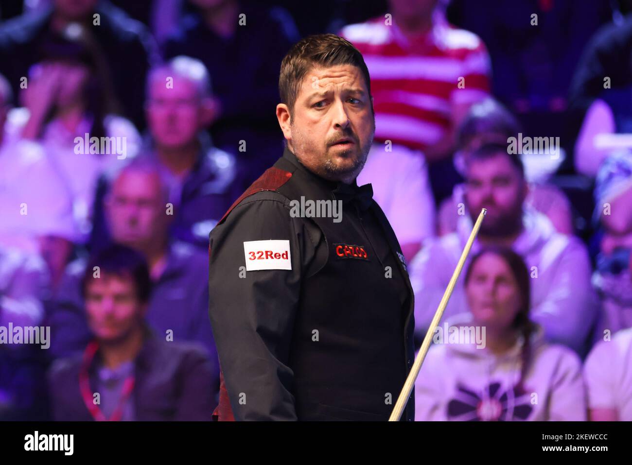 Wales’ Matthew Stevens during day three of the Cazoo UK Snooker ...