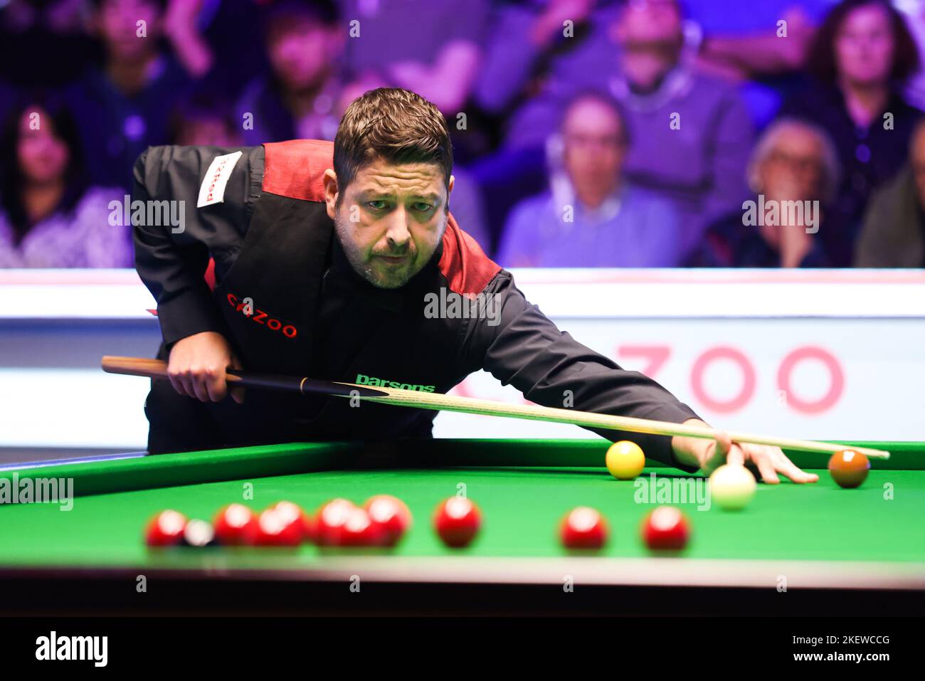Wales’ Matthew Stevens during day three of the Cazoo UK Snooker ...