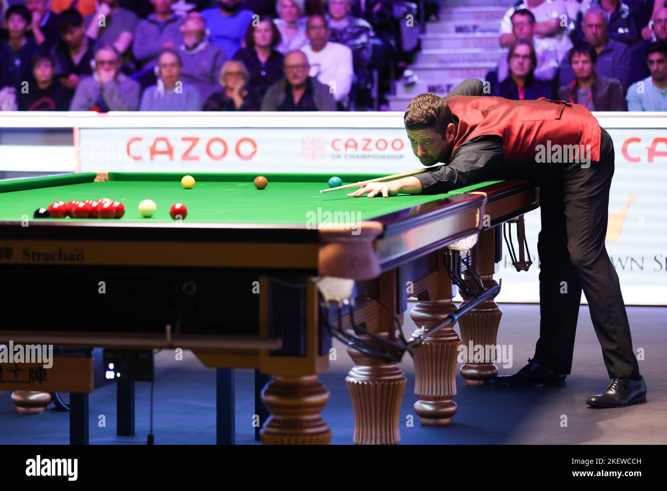 Wales’ Matthew Stevens during day three of the Cazoo UK Snooker ...