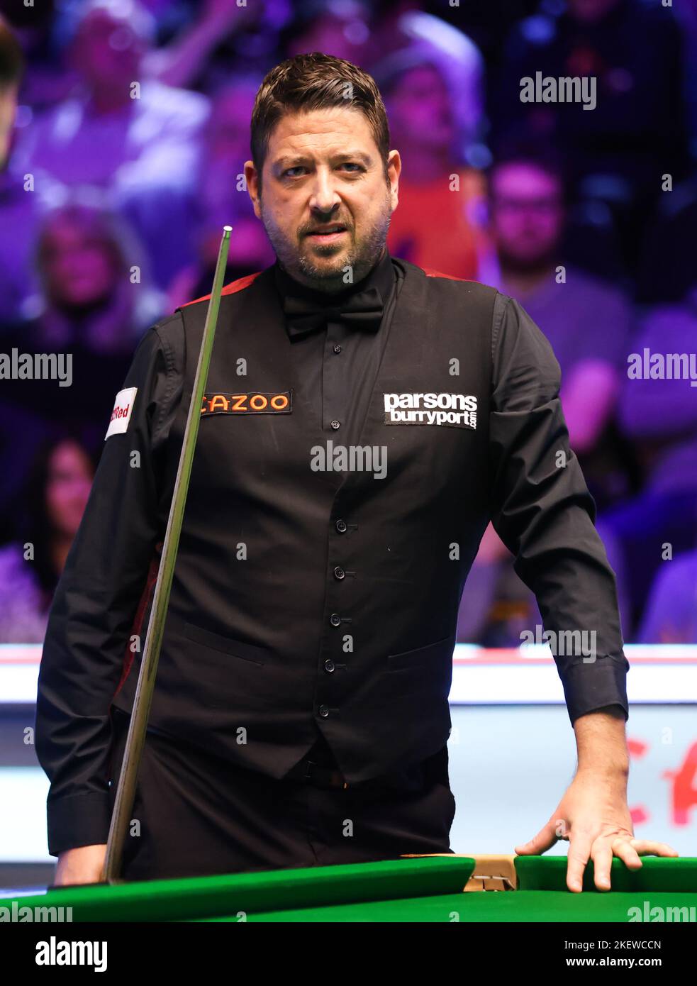 Wales’ Matthew Stevens during day three of the Cazoo UK Snooker ...