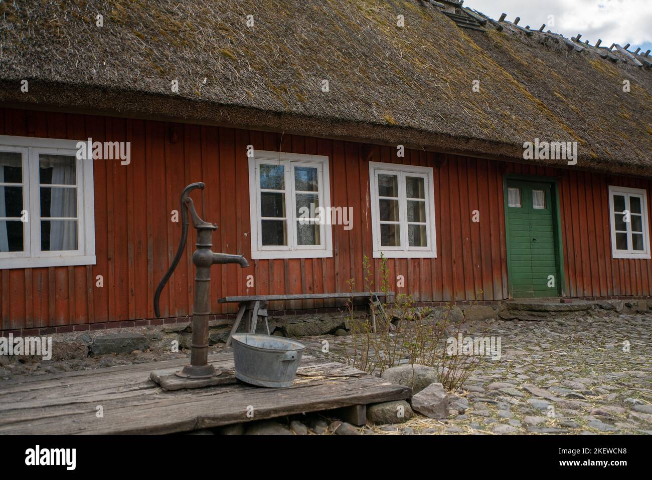 Traditional old Swedish farm at Skansen Museum,an open-air museum ...