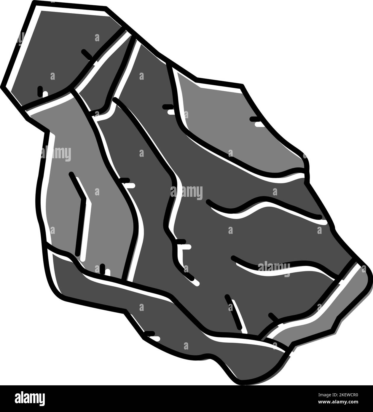 Slate rock cliff Cut Out Stock Images & Pictures - Alamy