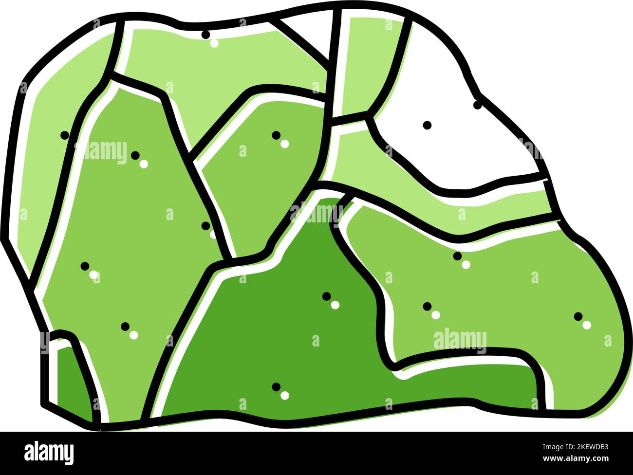 peridot stone rock color icon vector illustration Stock Vector Image ...