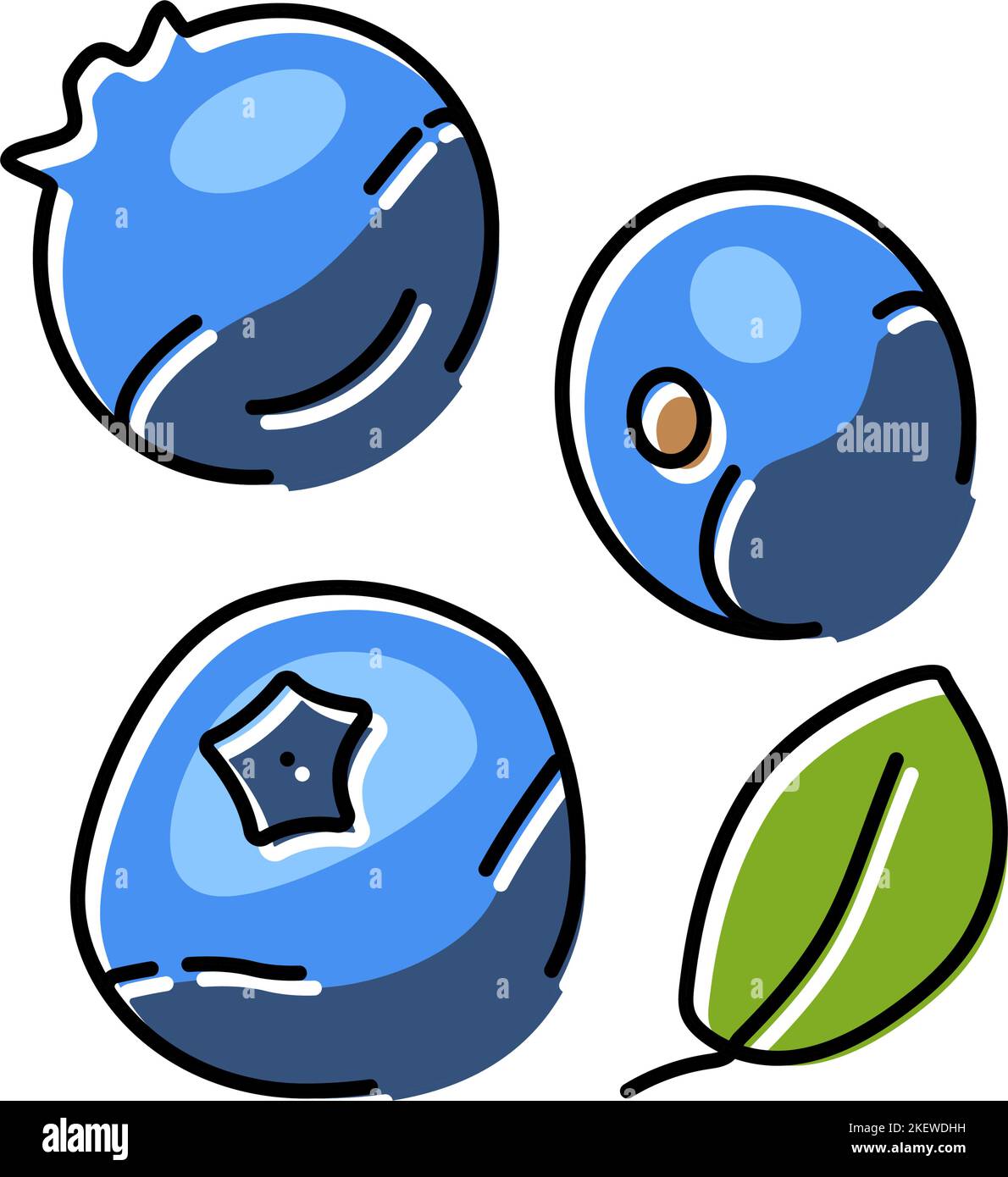 Bluberry jam Stock Vector Images - Alamy