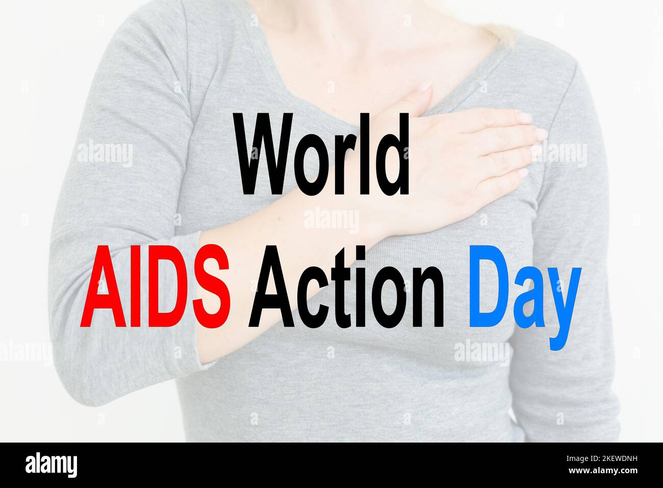 red ribbon. AIDS awareness sign. World HIV Day symbol Stock Photo - Alamy