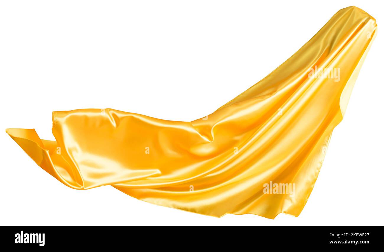 Yellow cloth flutters Stock Photo - Alamy