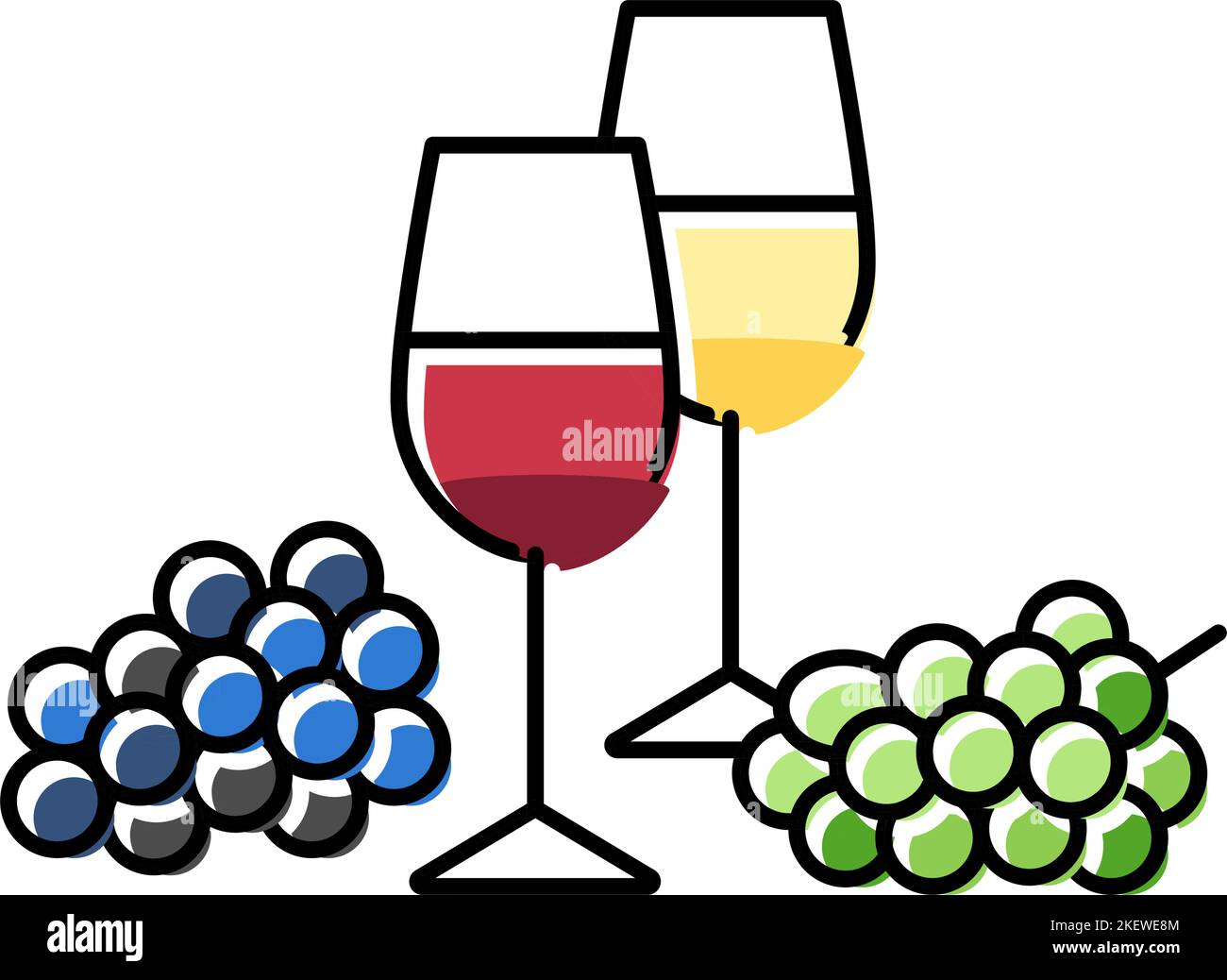 wine red white color icon vector illustration Stock Vector Image & Art ...