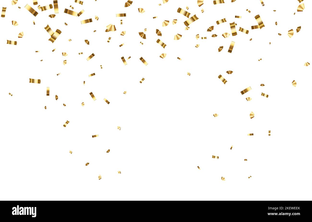 Falling shiny golden confetti Stock Vector Image & Art - Alamy