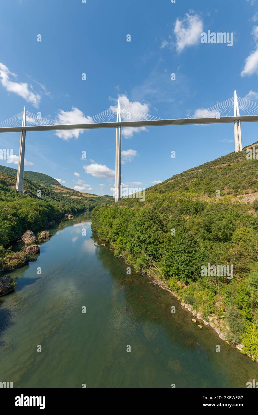 Millau Viaduct bridge , the highest bridge in the World. Aveyron ...