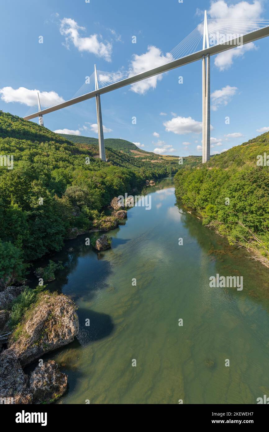 Millau Viaduct bridge , the highest bridge in the World. Aveyron ...